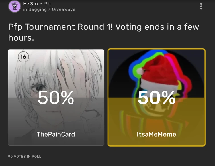 Pfp Tournament Round 1! Voting ends in a few hours. | Fandom