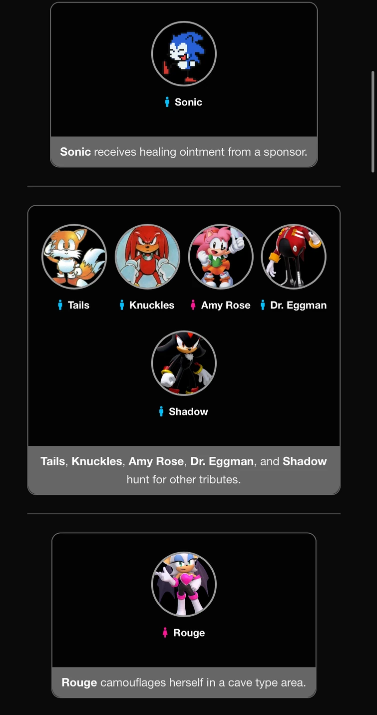 Sonic in the Hunger Games: Day + Night 1 | Fandom