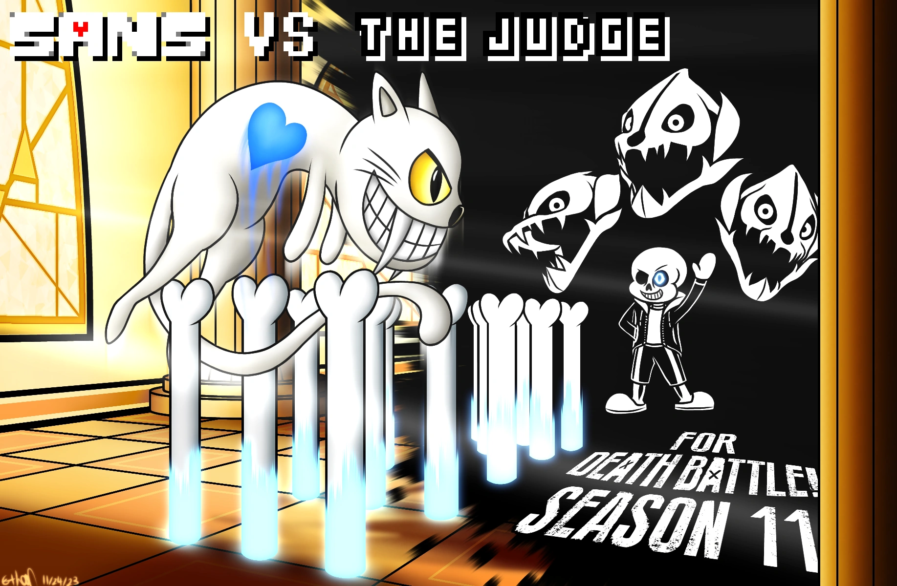 Judgement: (Very Late) Sans VS The Judge Propaganda Art for the ...