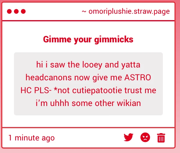 I think someone is tryna steal headcanons off me (new astro headcanons ...
