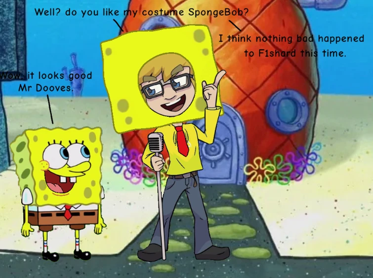 Mr Dooves dressed as Spongebob | Fandom