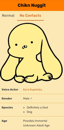 Chikn without contacts | Fandom