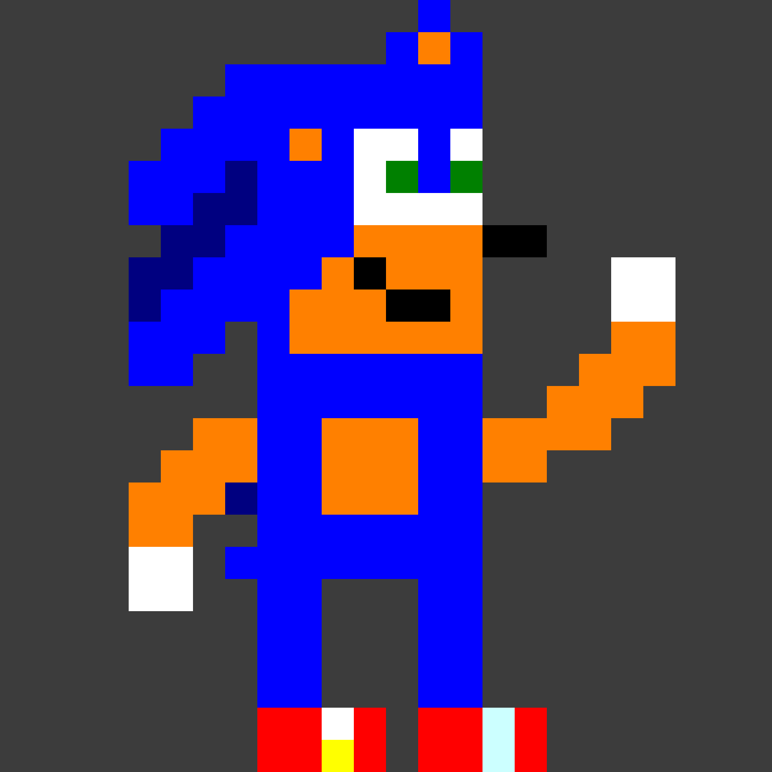 The last (most likely) of my first Sonic pixel art | Fandom