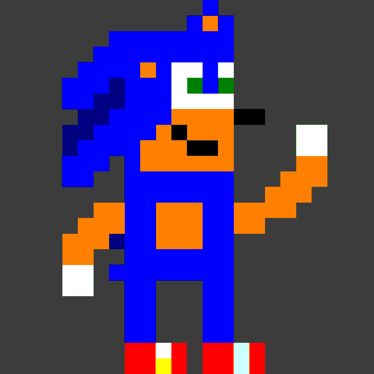 The last (most likely) of my first Sonic pixel art | Fandom
