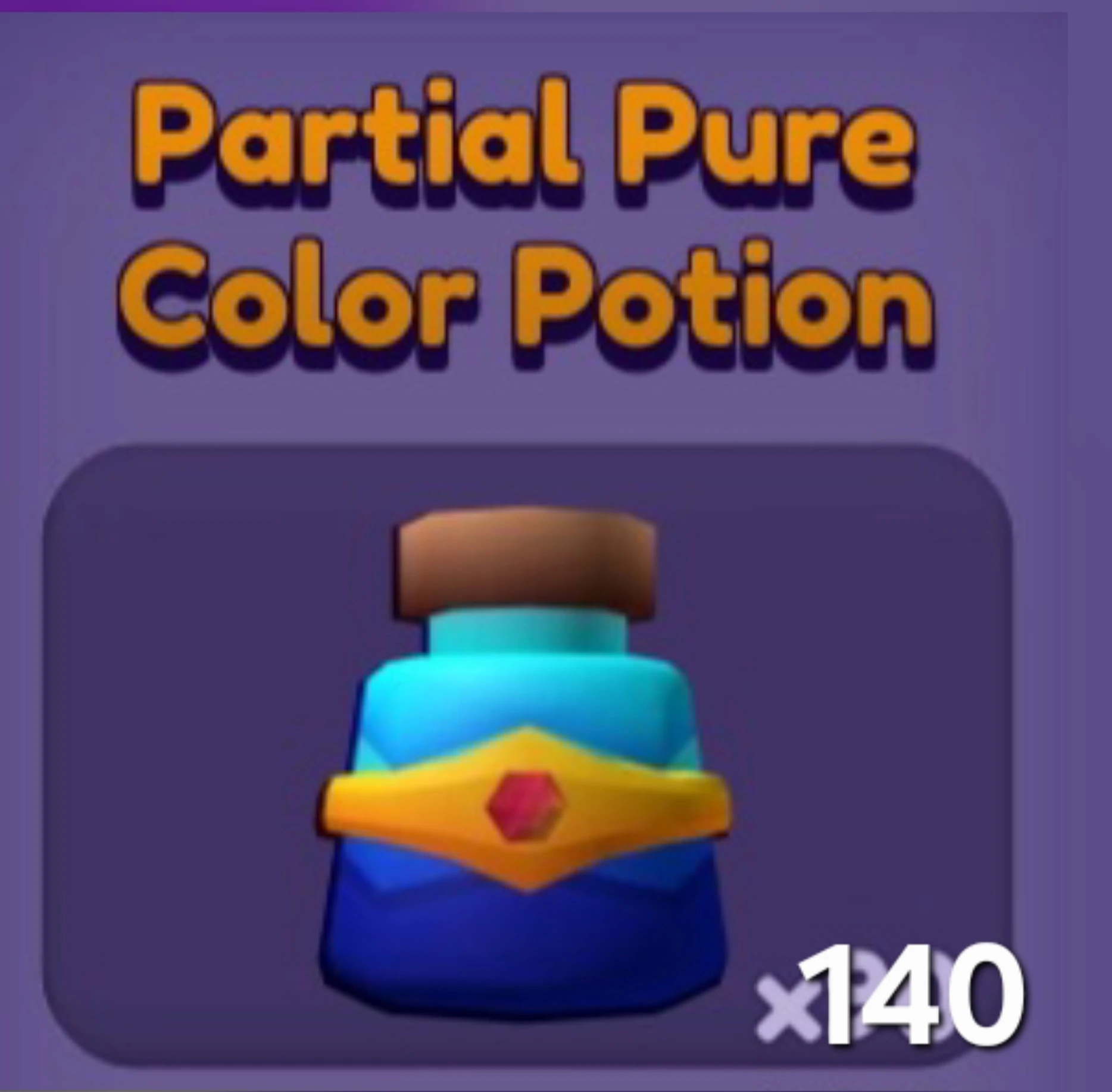 Selling Partial Pure Color Potions | Fandom
