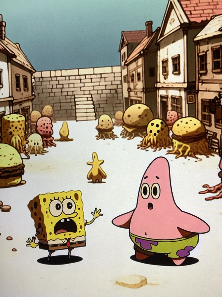 Mini SpongeBob and Patrick star in anime | Fandom