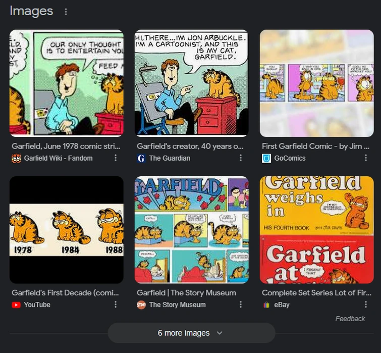 Garfield image chain | Fandom
