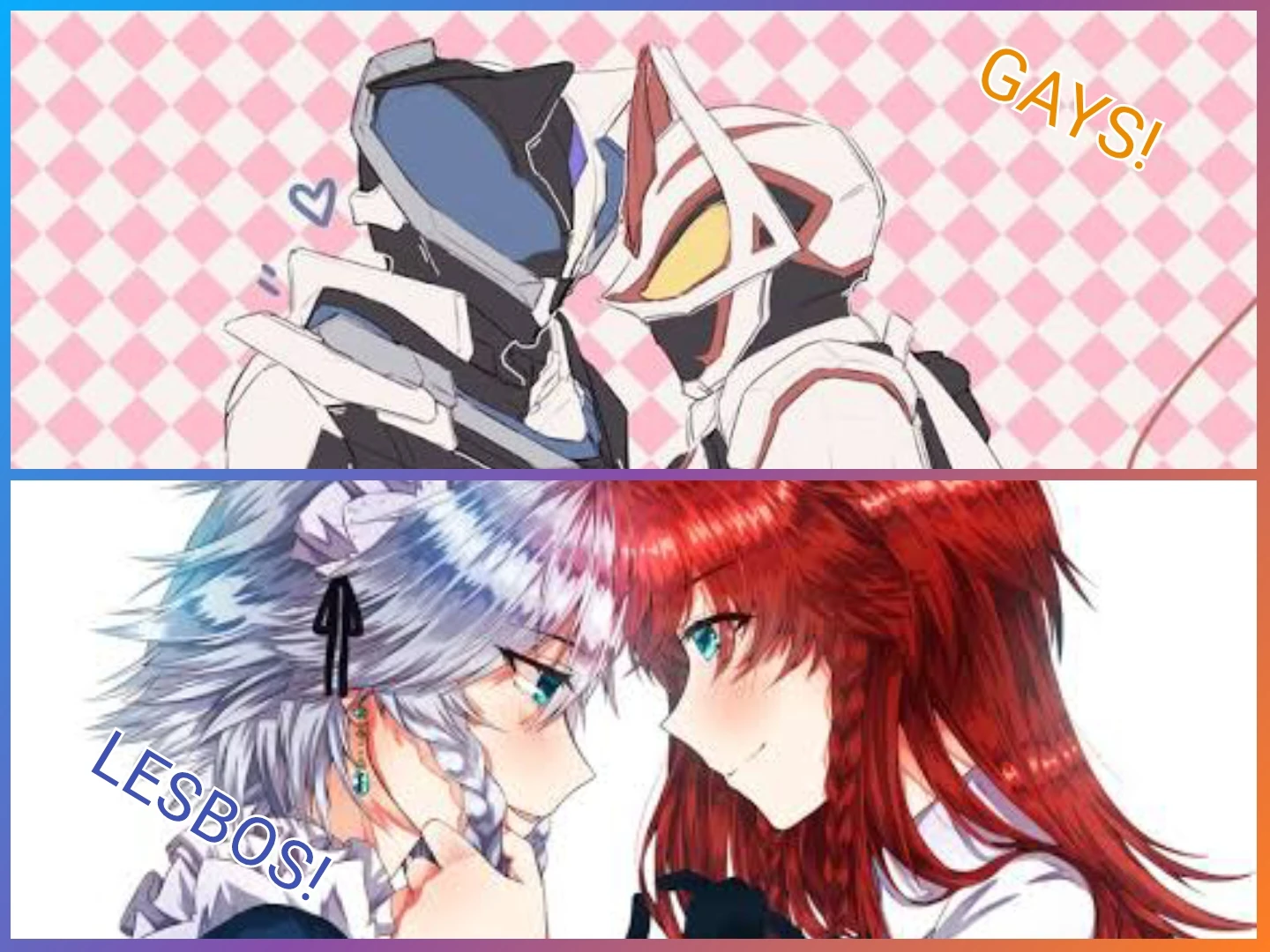 Stop shipping them! They're homosexuals! | Fandom