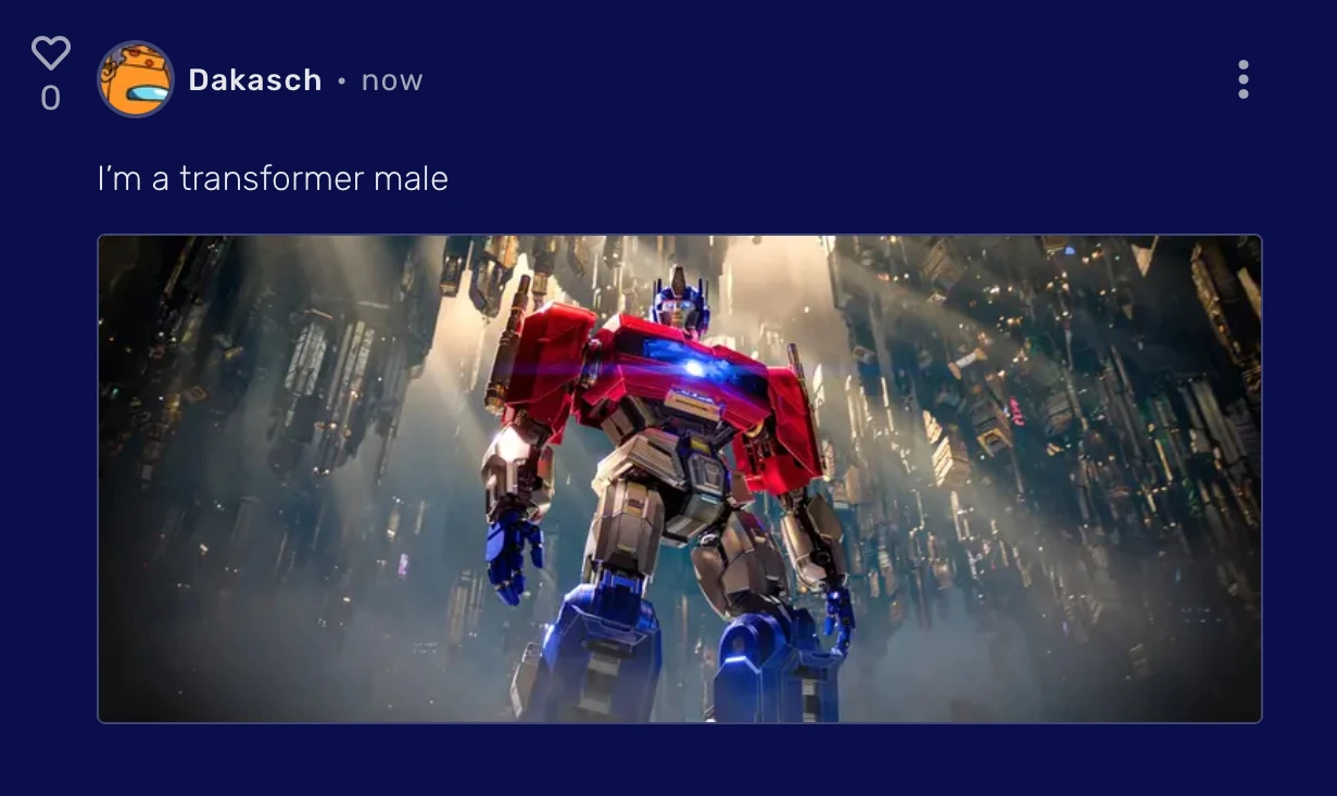 I’m a transformer male | Fandom