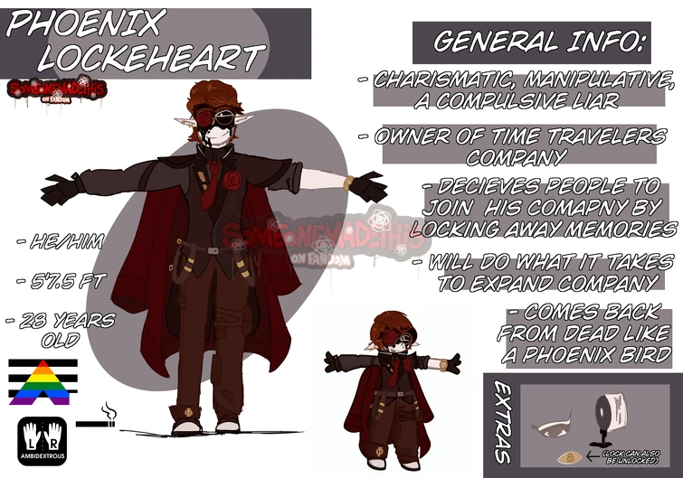 Phoenix Lockeheart Reference Sheet | Fandom