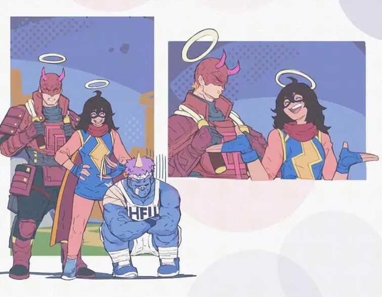 Ms Marvel and Daredevil - Marvel Tokon x Rivals (@7_Passes) | Fandom