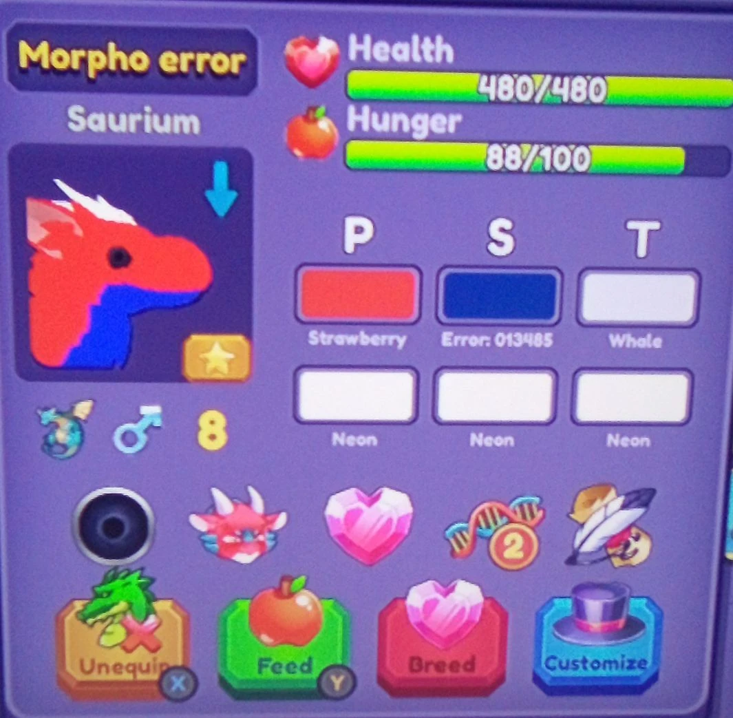 Seeing offers on my mut2 1/3 Morpho error saur :) | Fandom