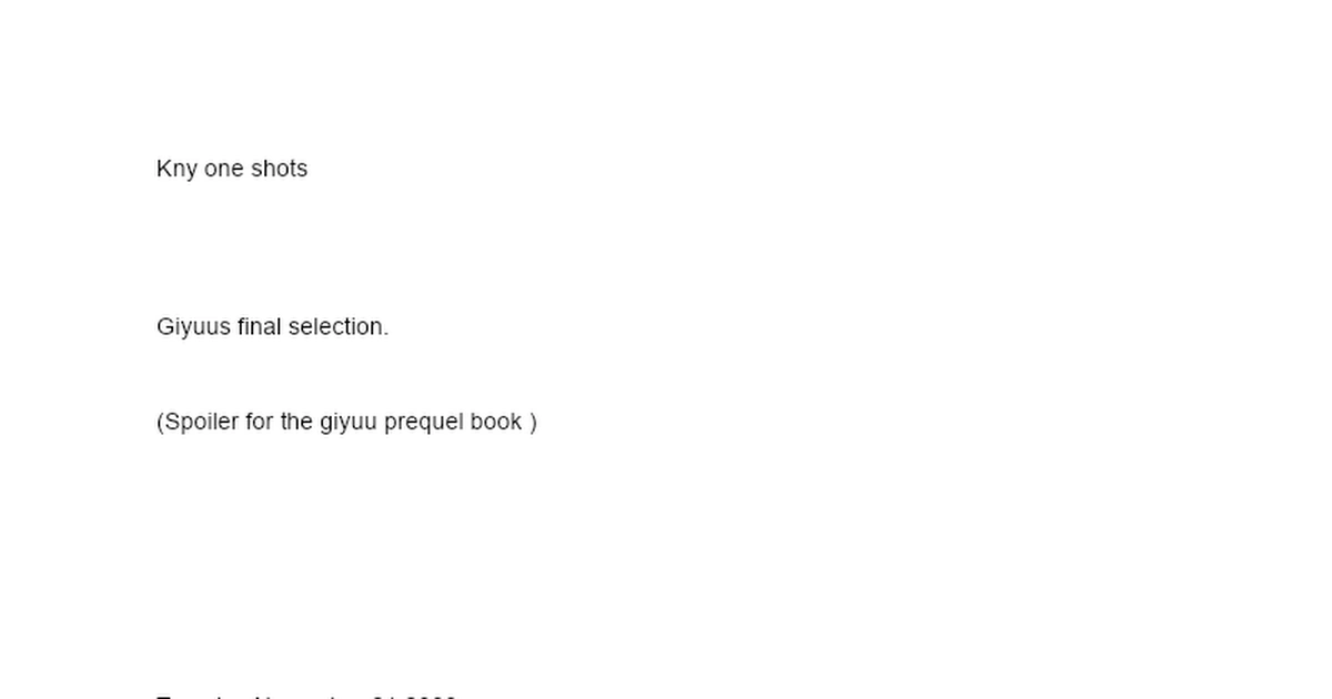 Giyuu one shot | Fandom