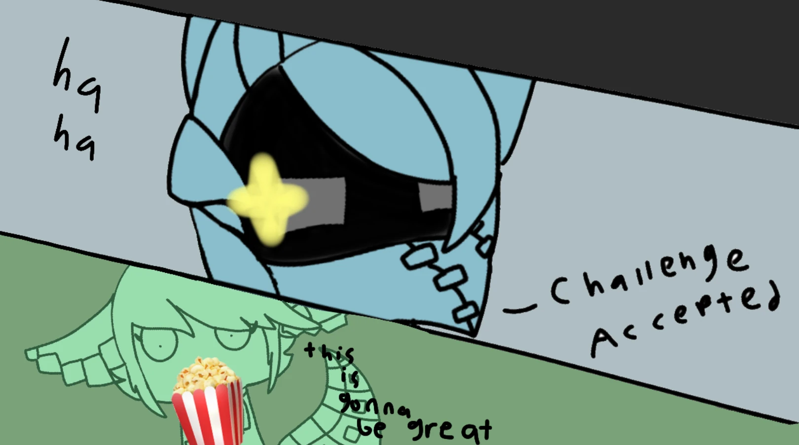 Pokey when dance battle (meanwhile 8 bit watches the action) | Fandom