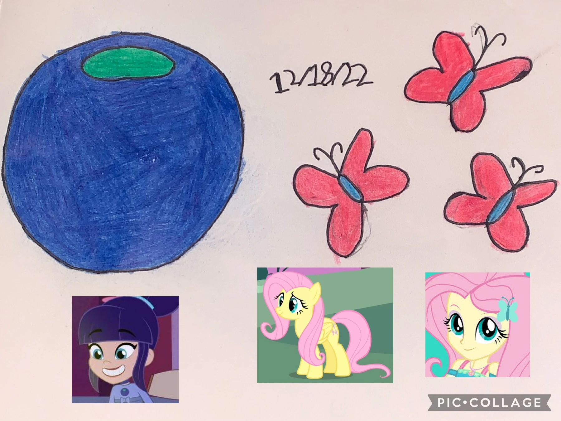 Blueberry Muffin and Fluttershy symbols (crossover) | Fandom