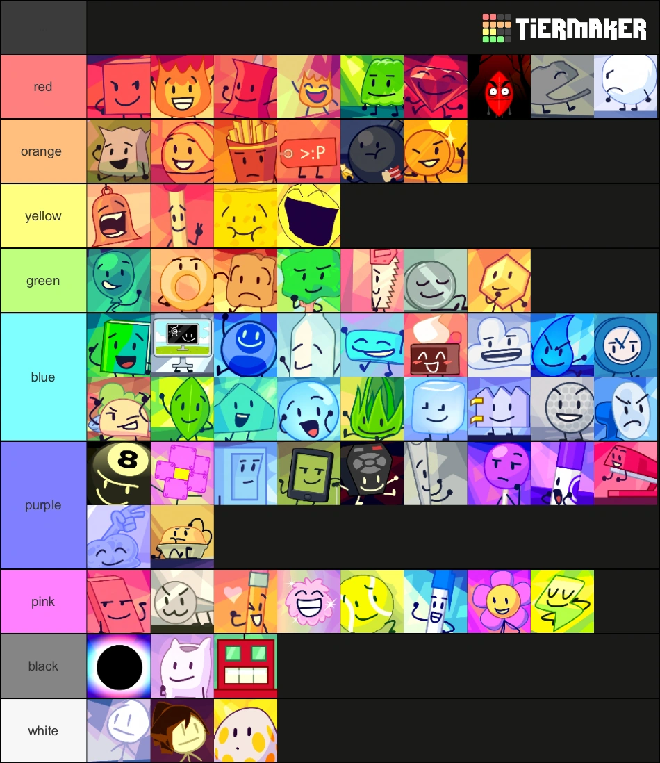 every characters favorite colour | Fandom