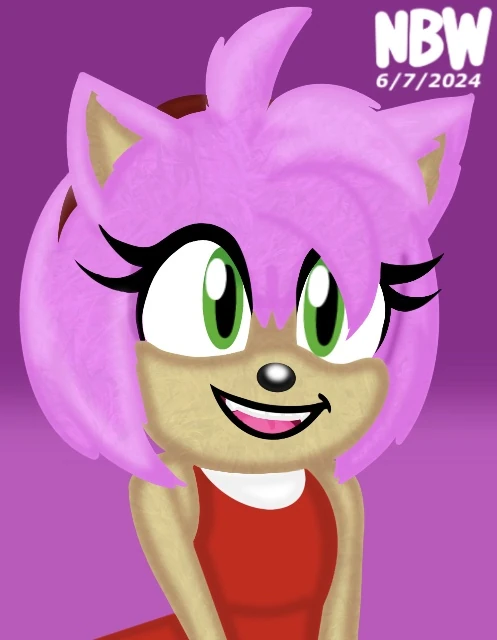 My Amy Rose redraw from 6/7 | Fandom