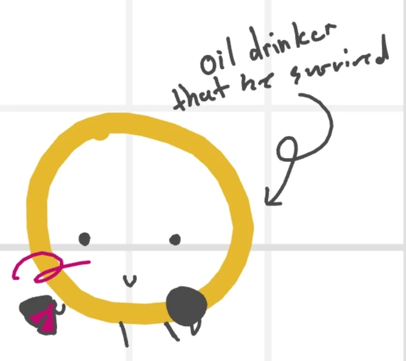 oil drinker that he survived [au art] | Fandom