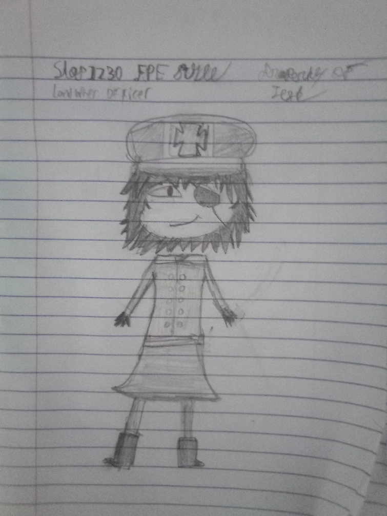 My first FPE style Drawing (Will redraw digitally later) | Fandom