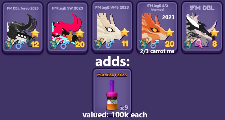 LF swaps + vanilla/banana MS dragons (long post, 35 dragons) | Fandom