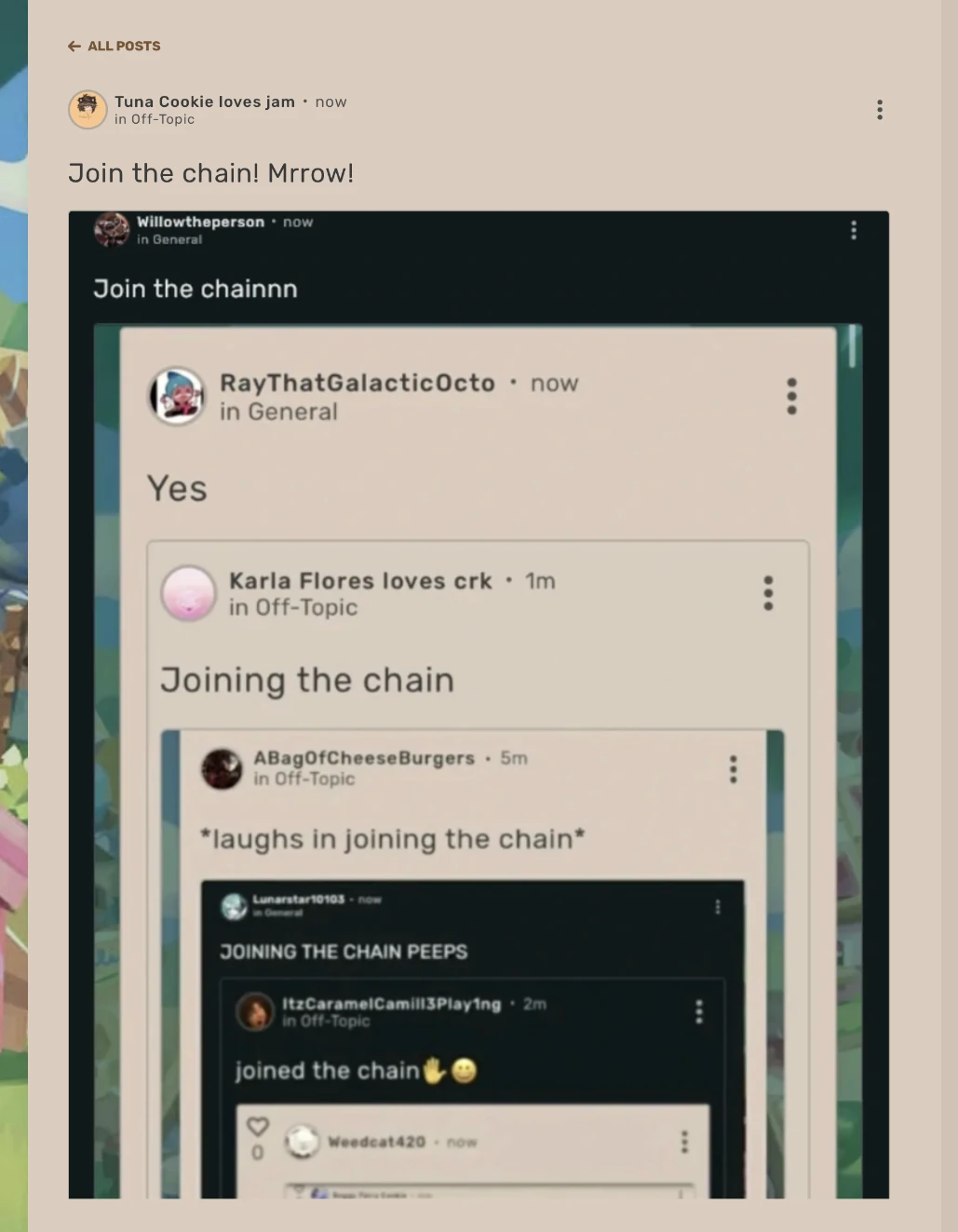 joining the chain | Fandom