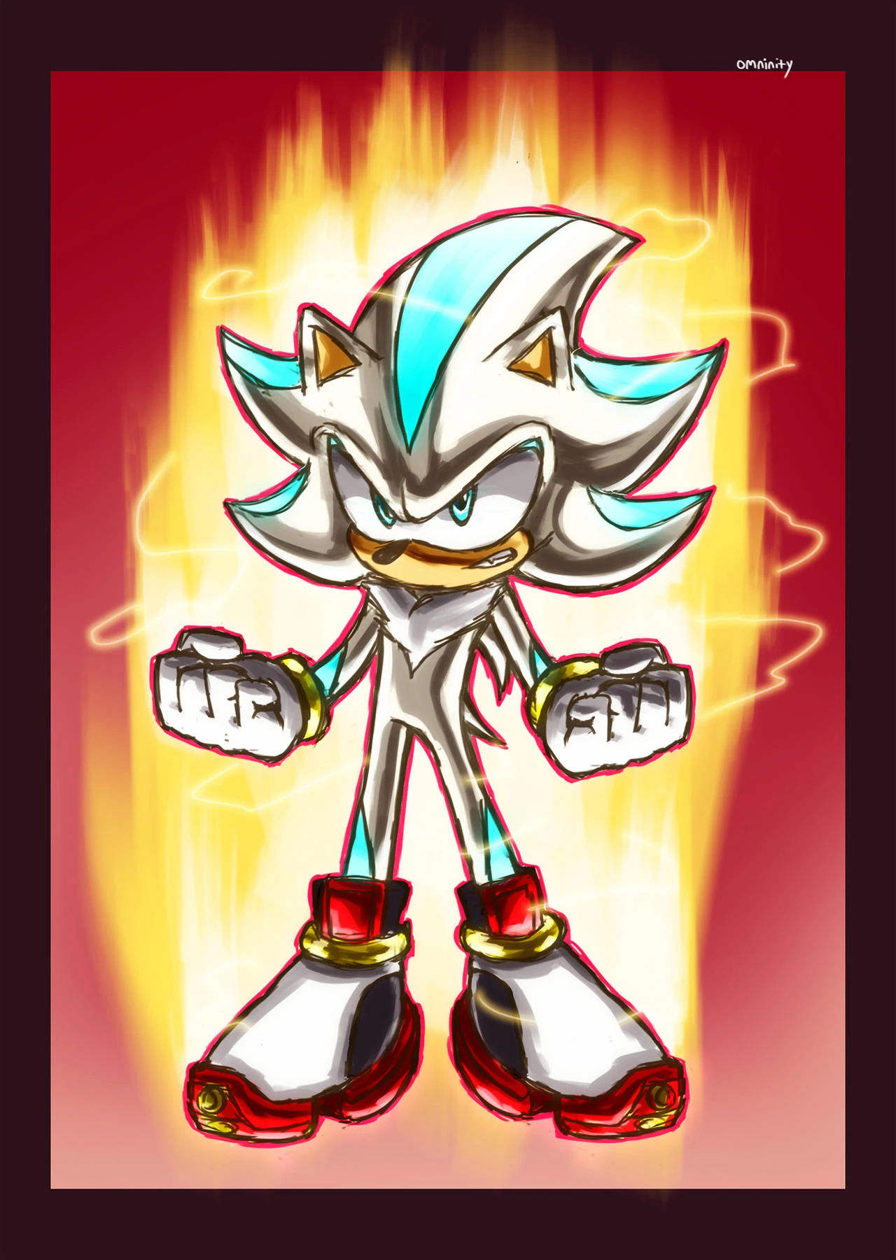 Sketch - Super Shadow 2 (Art: Omninity on DeviantArt) | Fandom