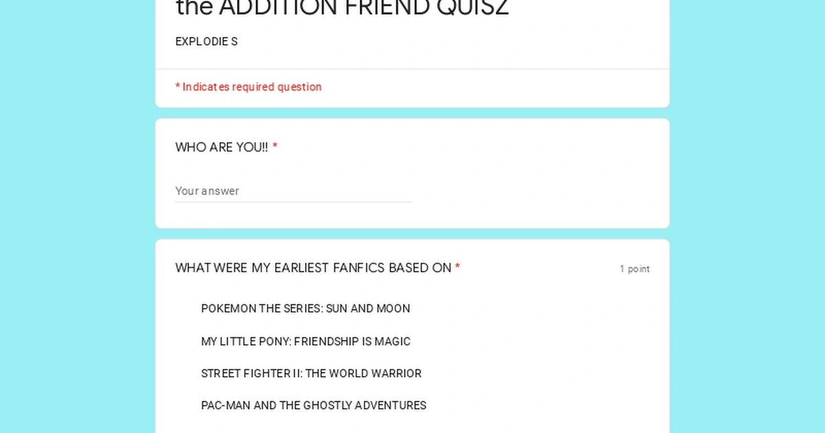 friedn quiz | Fandom