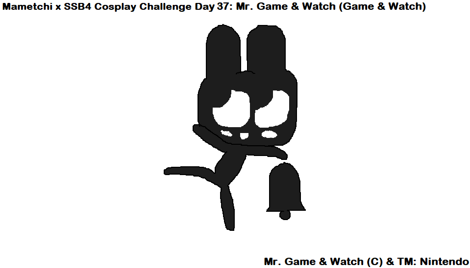 Mametchi x SSB4 Cosplay Challenge Day 37: Mr. Game & Watch (Game & Watch) | Fandom