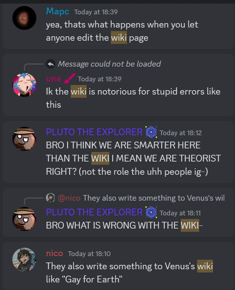 guys i guess users from discord hate us now | Fandom