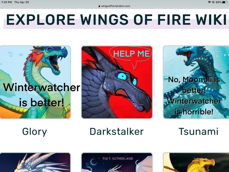 Random wings of fire memes I made a ping time ago (only a few of them ...