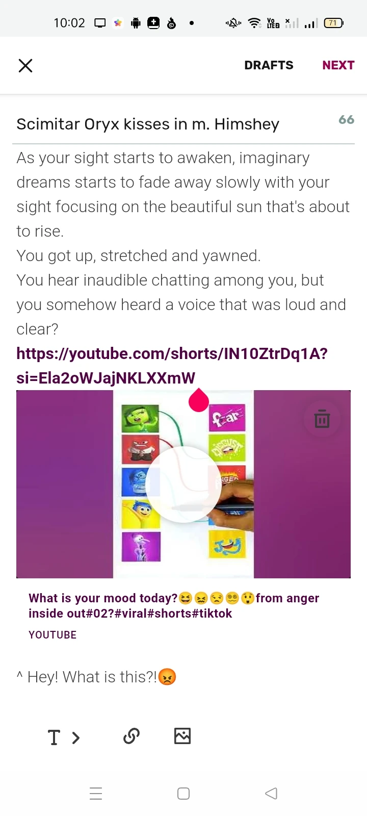 My progress of Scimitar Oryx kisses the m. Himshey😅 | Fandom