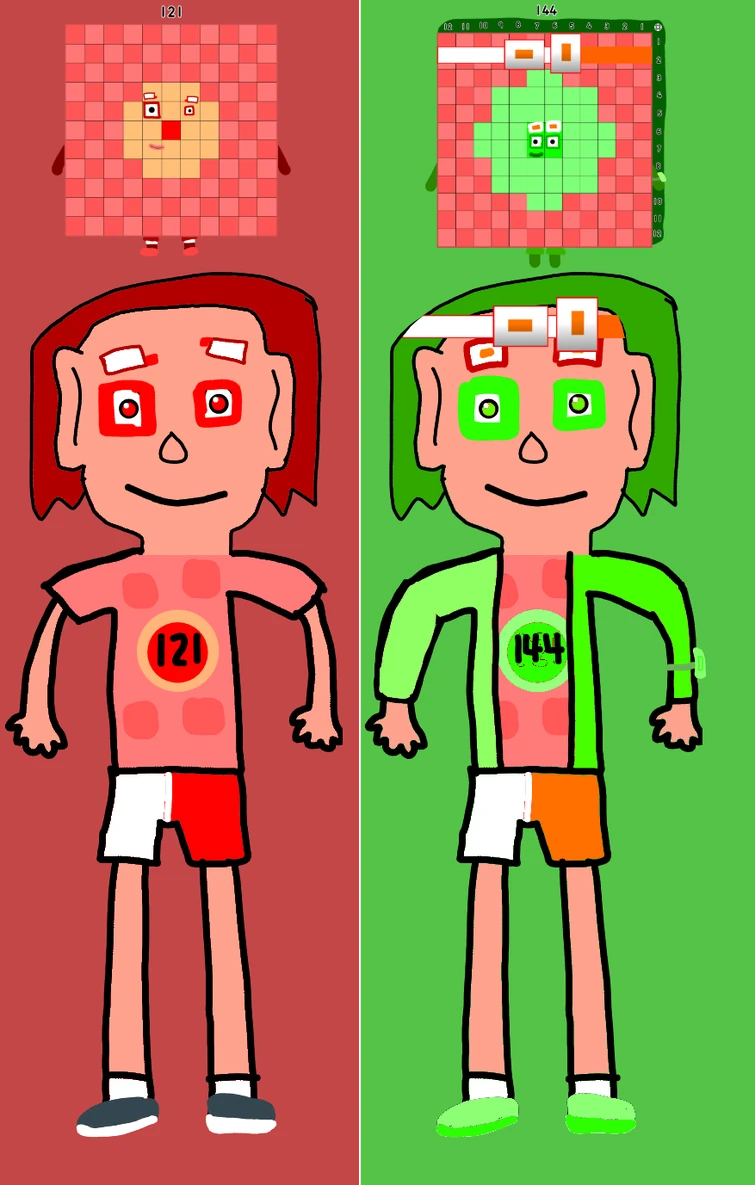 Numberblocks 121 and 144 Humanized | Fandom