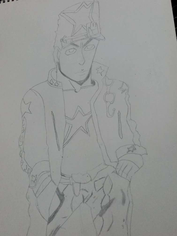 I tried to draw part 6 Jotaro | Fandom