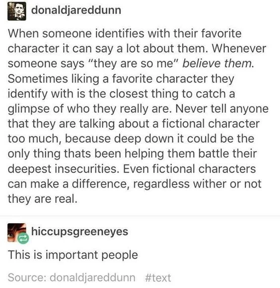 fictional characters + relatable stuff | Fandom