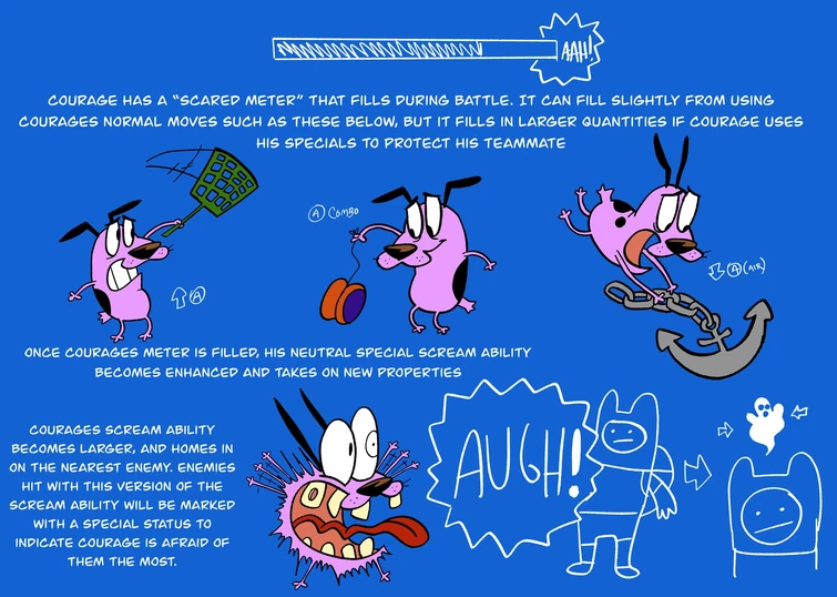 Courage Moveset for Multiversus by thepowerplumber on Twitter. | Fandom