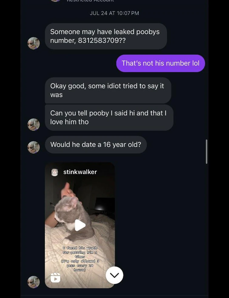 About the crazy pooby stalker situation | Fandom