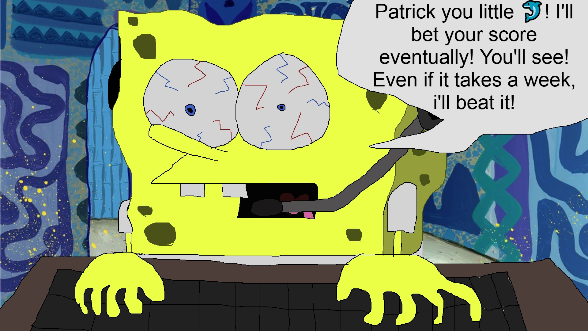 SpongeBob art by yours truly. | Fandom