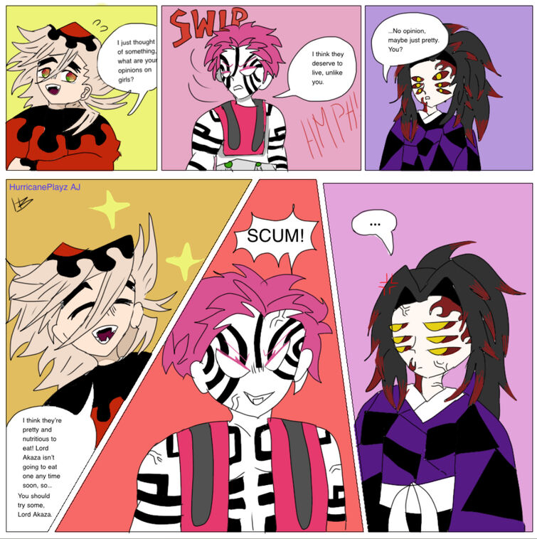 Doma Asks Akaza And Kokushibo Their Opinion On Girls Fandom