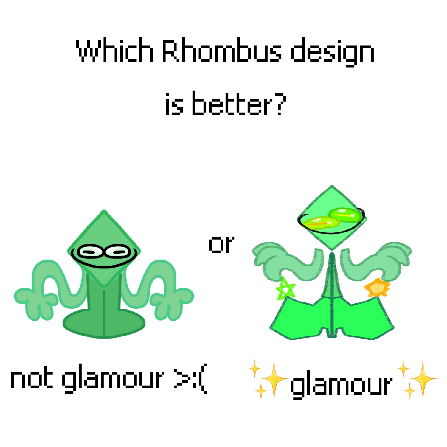 Which Rhombus design is better? | Fandom