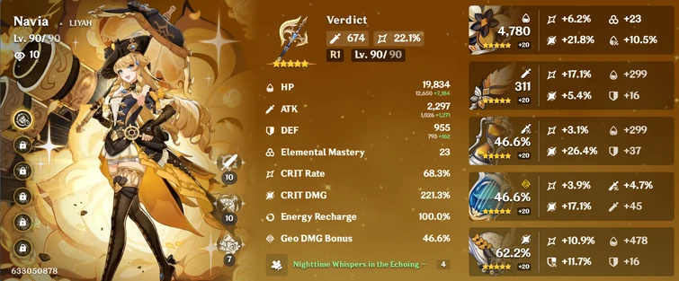 rate my arlecchino and navia build | Fandom