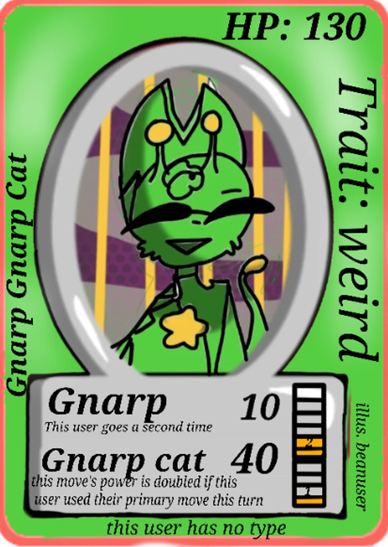Gnarp Gnarp Cat Card | Fandom