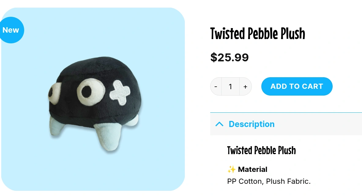 GUYS TWISTED PEBBLE PLUSH JUST DROPPED | Fandom