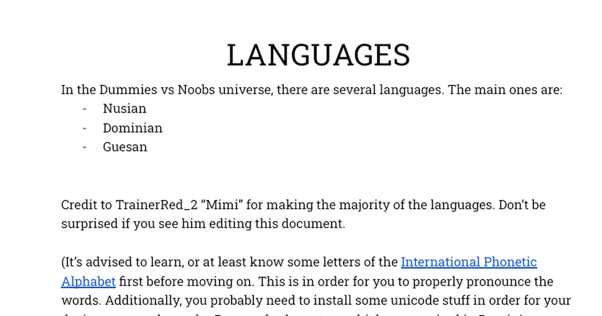 language doc i found on the dvn wiki | Fandom