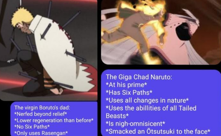 The giga chad naruto vs the virgin boruto's dad | Fandom