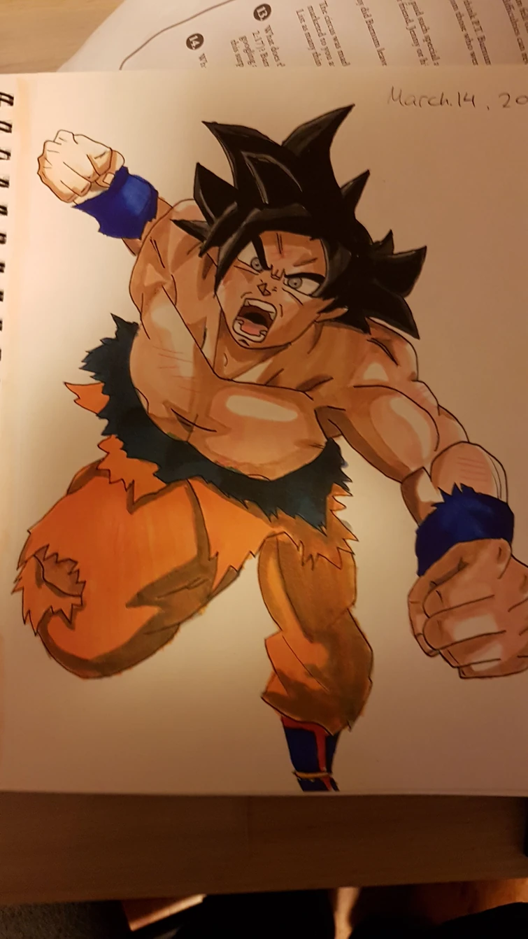 My first drawing of Goku, hope y'all like it! | Fandom