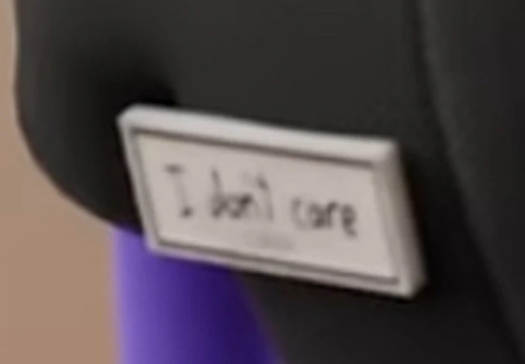 HELP I NOTICE JAX HAS A NAMETAG CALLED “I don’t care” | Fandom