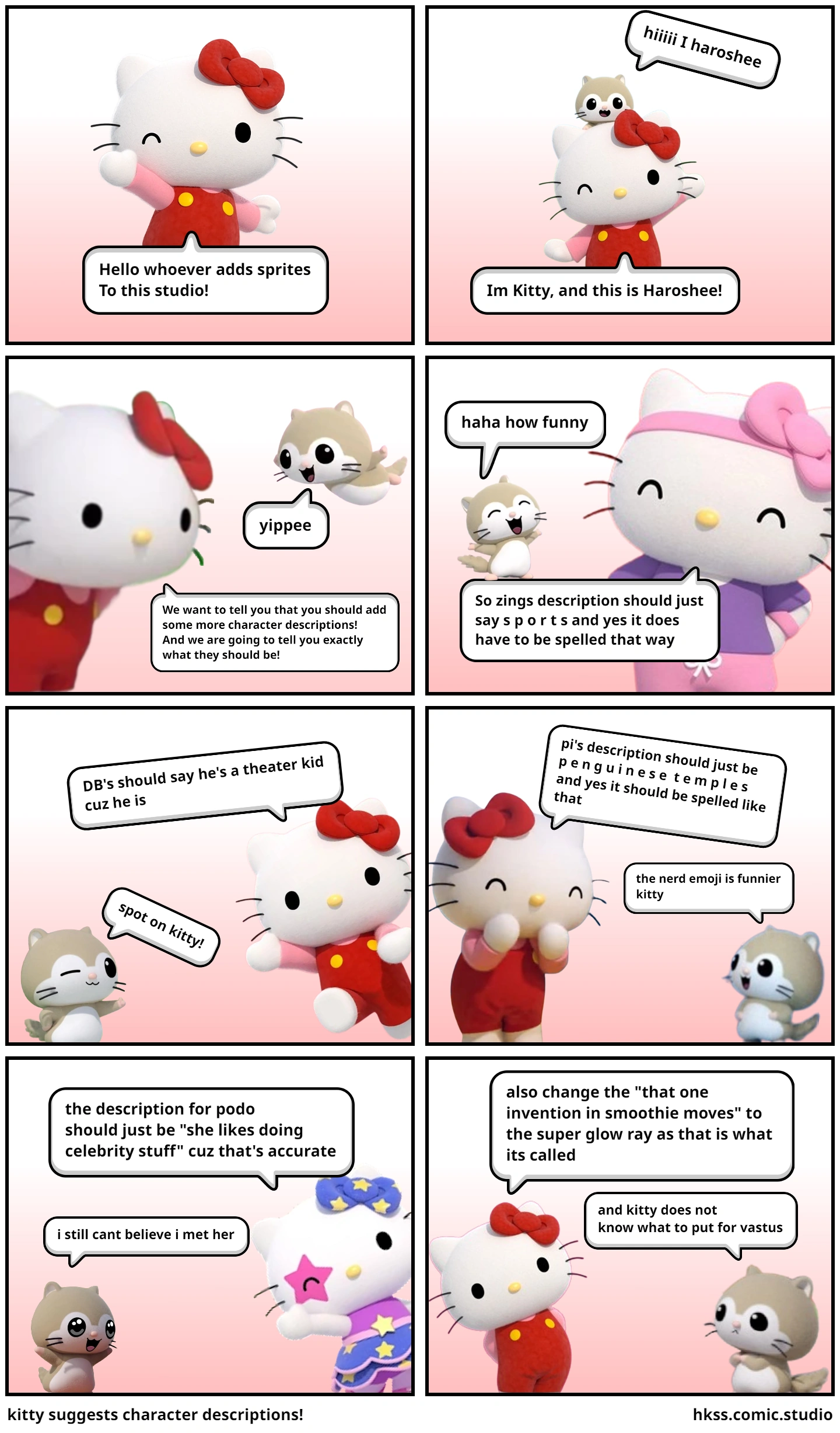 kitty suggests character descriptions! (for hkss comic studio) | Fandom