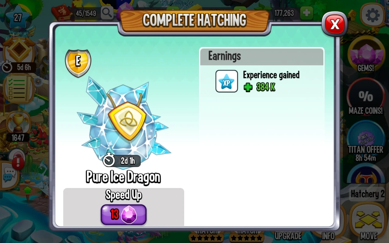Just got pure ice dragon from breeding ice dragon and reason dragon ...