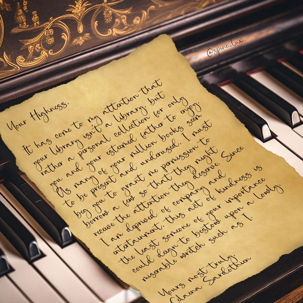 A letter from Celaena Sardothien to Prince Dorian | Fandom