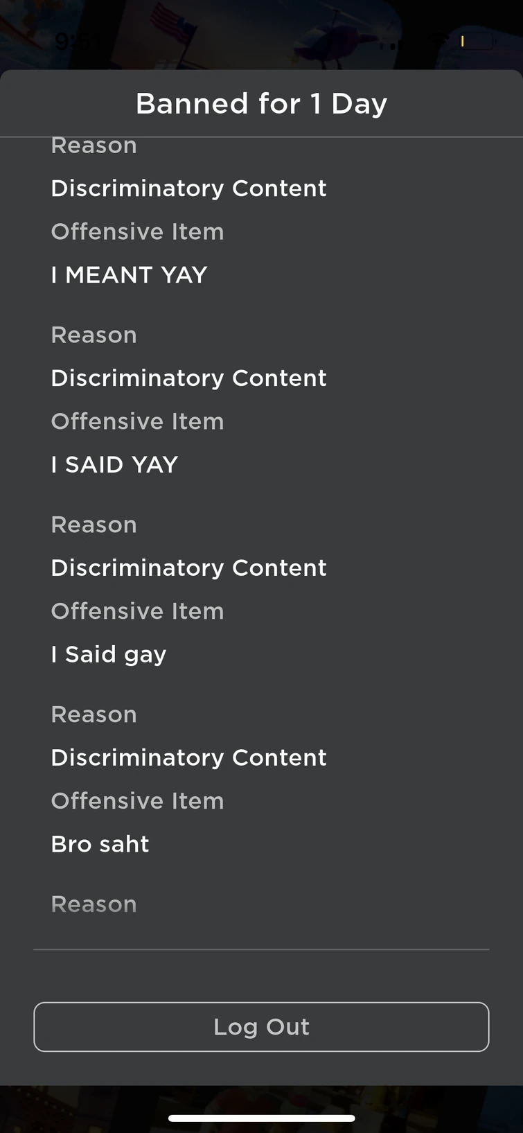 BRO ROBLOX BANNED ME FOR A DAY | Fandom